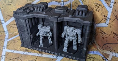 Double Mech Repair Bay – Fortress Miniatures and Games