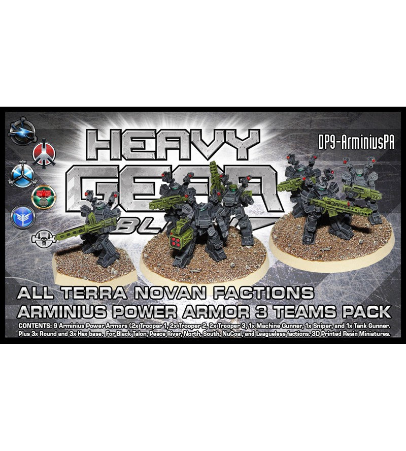 Arminius Power Armor Infantry 3 Teams Pack – Fortress Miniatures and Games