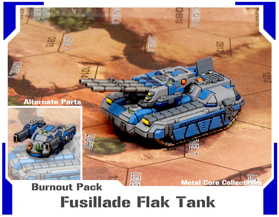 Fusillade Flak Tank- Burnout – Fortress Miniatures and Games