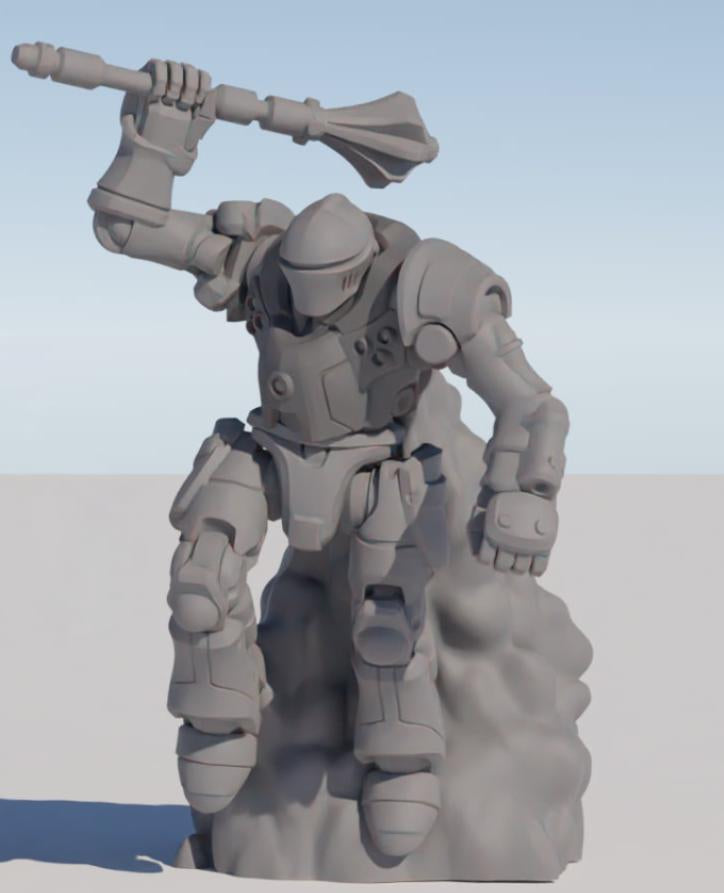 Gareth (Jumping)- Fortress Signature Heavy mech – Fortress Miniatures ...