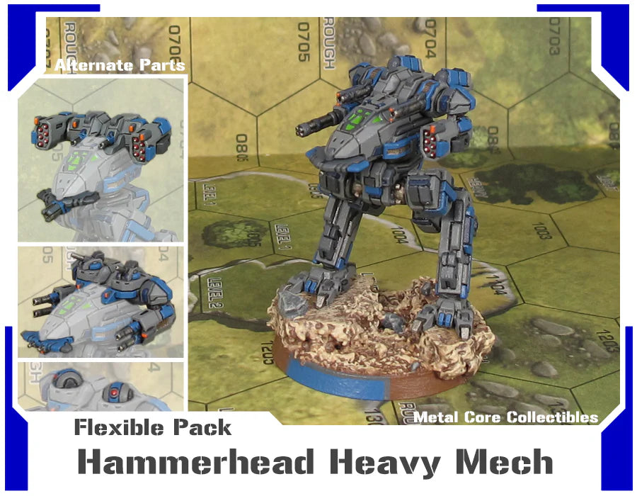 Hammerhead Heavy Mech- Flexible – Fortress Miniatures and Games