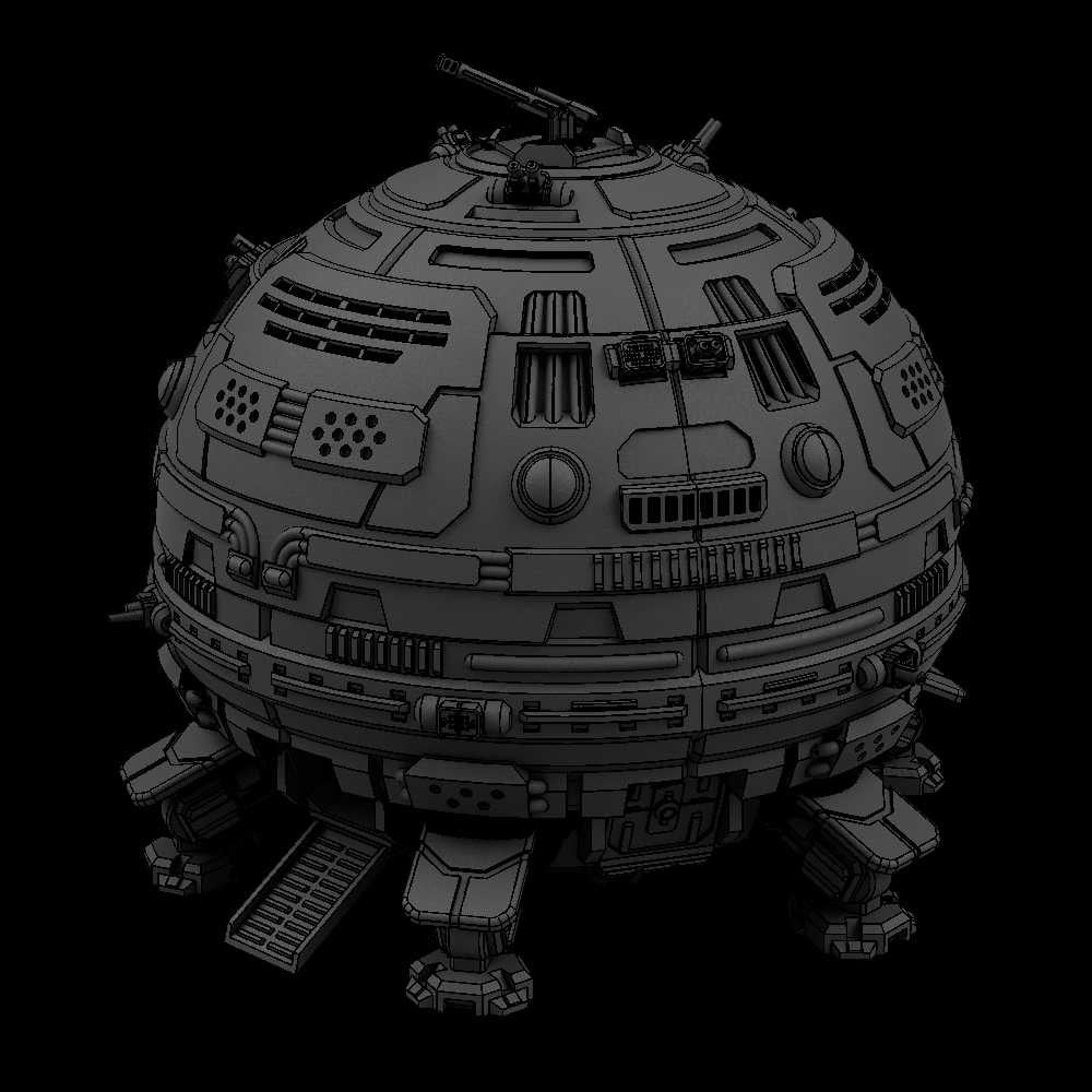 Keep Dropship (Mech-scale) – Fortress Miniatures and Games