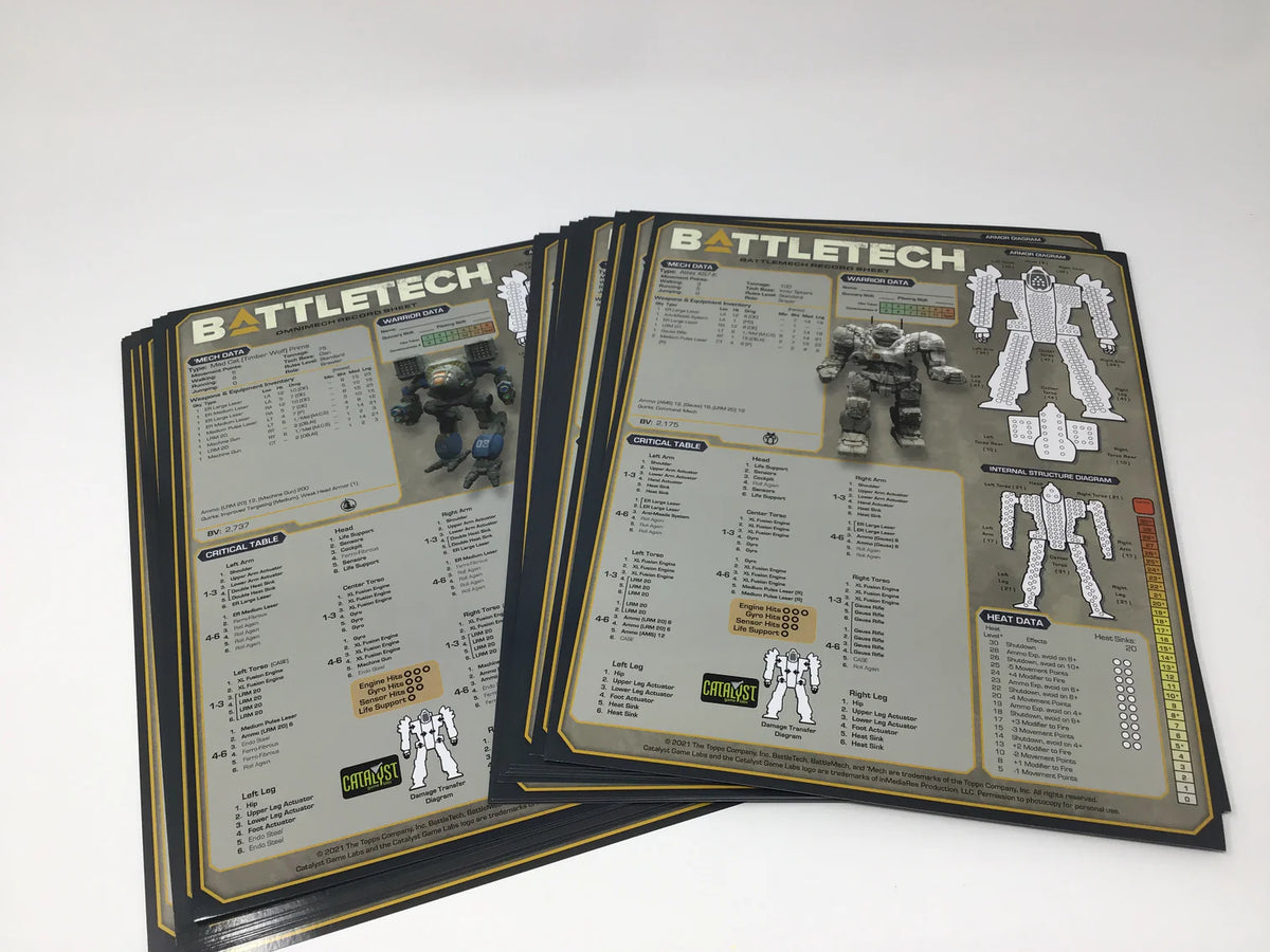 BattleTech: Premium Record Sheets: Clan Invasion 1 – Fortress ...