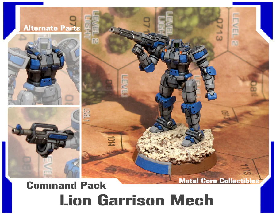 Lion Garrison Mech - Command – Fortress Miniatures and Games