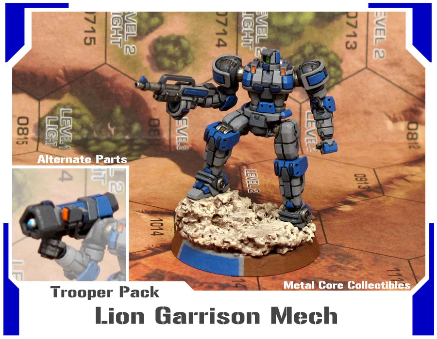 Lion Garrison Mech - Trooper – Fortress Miniatures and Games