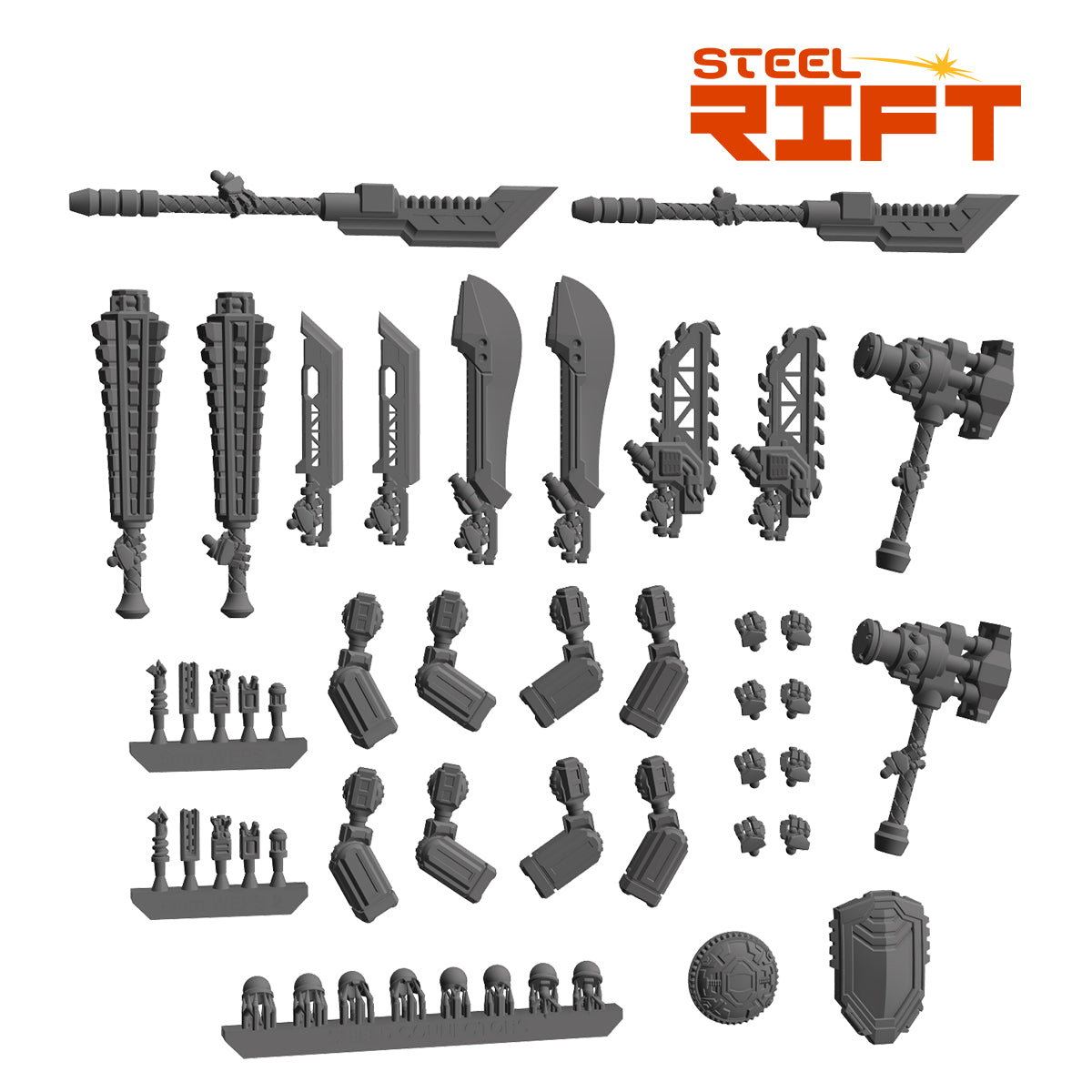 Close Quartrers Weapon Pack (Heavy/ Ultra-Heavy) – Fortress Miniatures ...