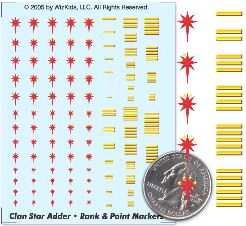 Clan Star Adder- Ranks & Point Markers Decals – Fortress Miniatures and ...