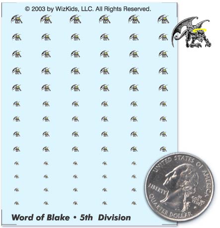 Word of Blake- 5th Division Decals – Fortress Miniatures and Games