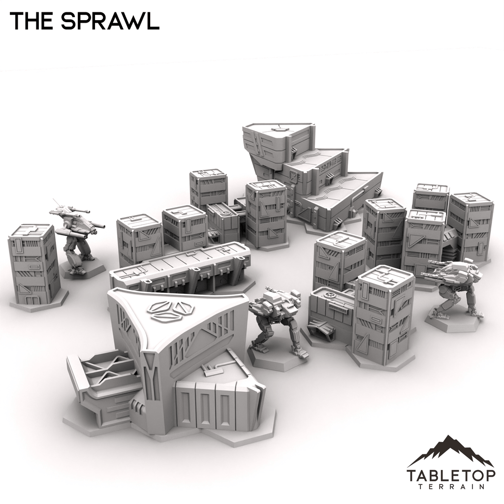 HEXTECH The Sprawl Trinity City - 6mm – Fortress Miniatures and Games
