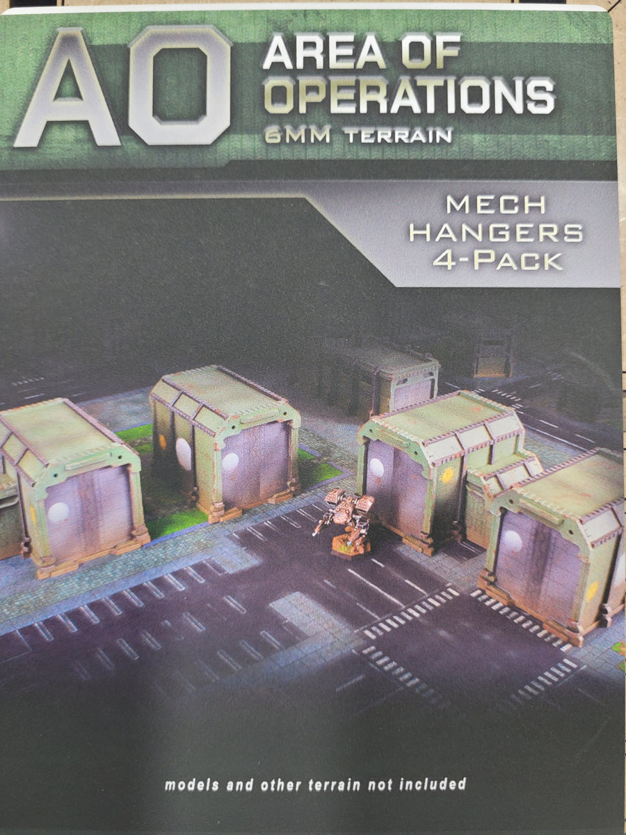 Area of Operations: Mech Hangers 4-pack – Fortress Miniatures and Games