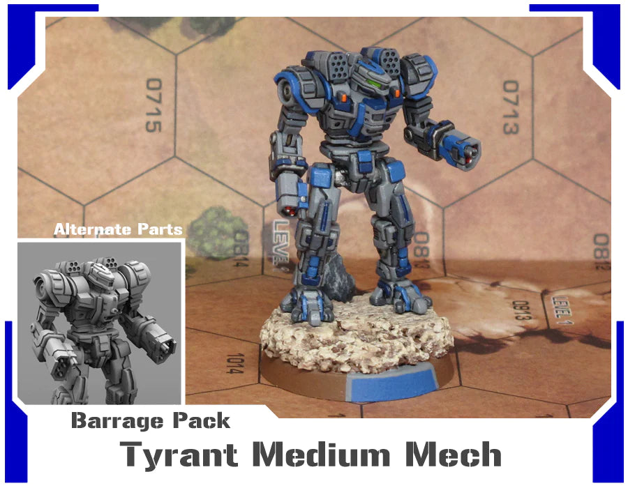 Tyrant Medium Mech- Barrage – Fortress Miniatures and Games