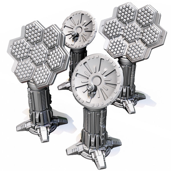 Sensor Array Towers [2+2] – Fortress Miniatures and Games
