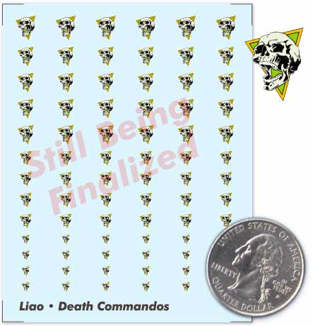 House Liao - Death Commandos Decals – Fortress Miniatures and Games